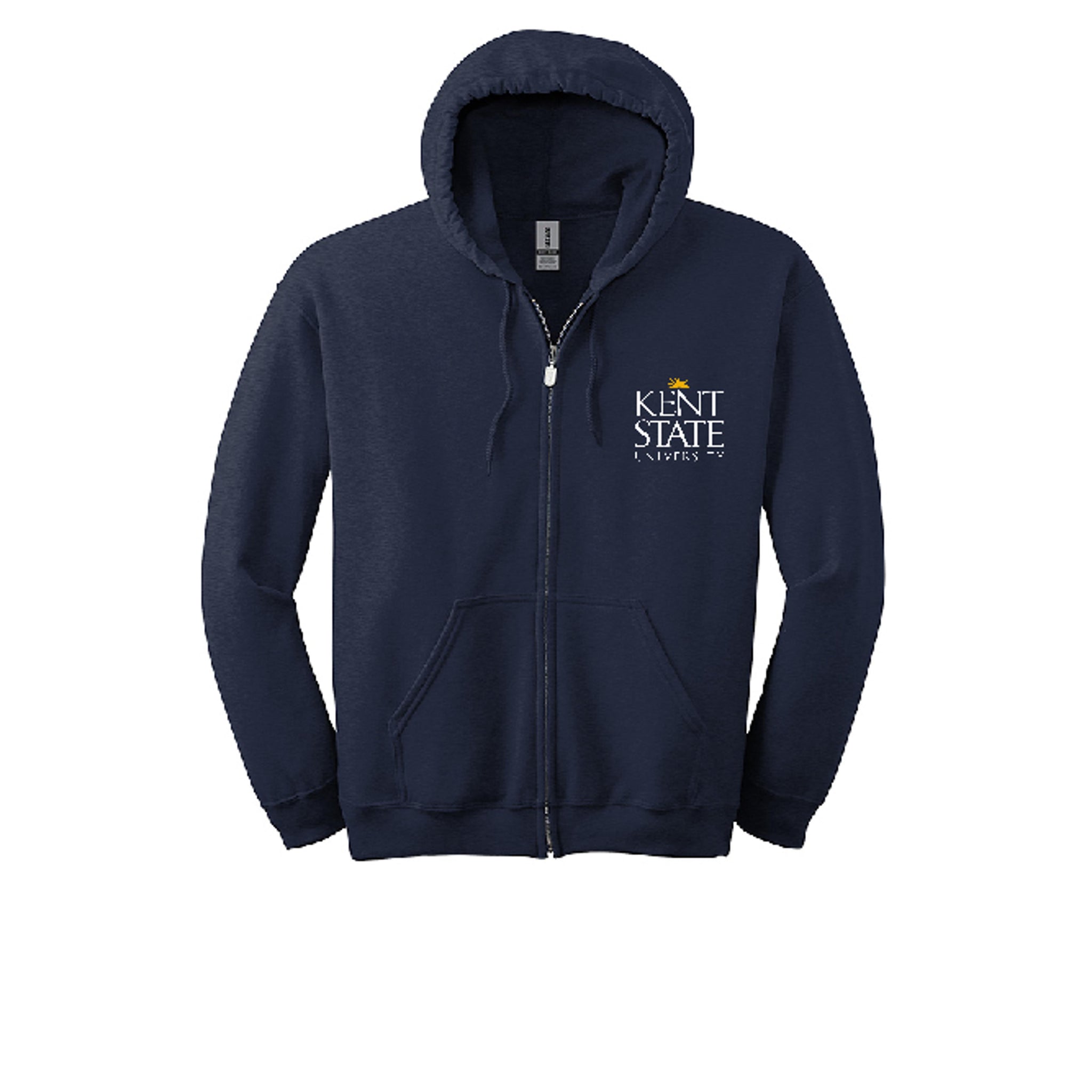 Stacked Sunburst Full Zip Kent State Hoodie