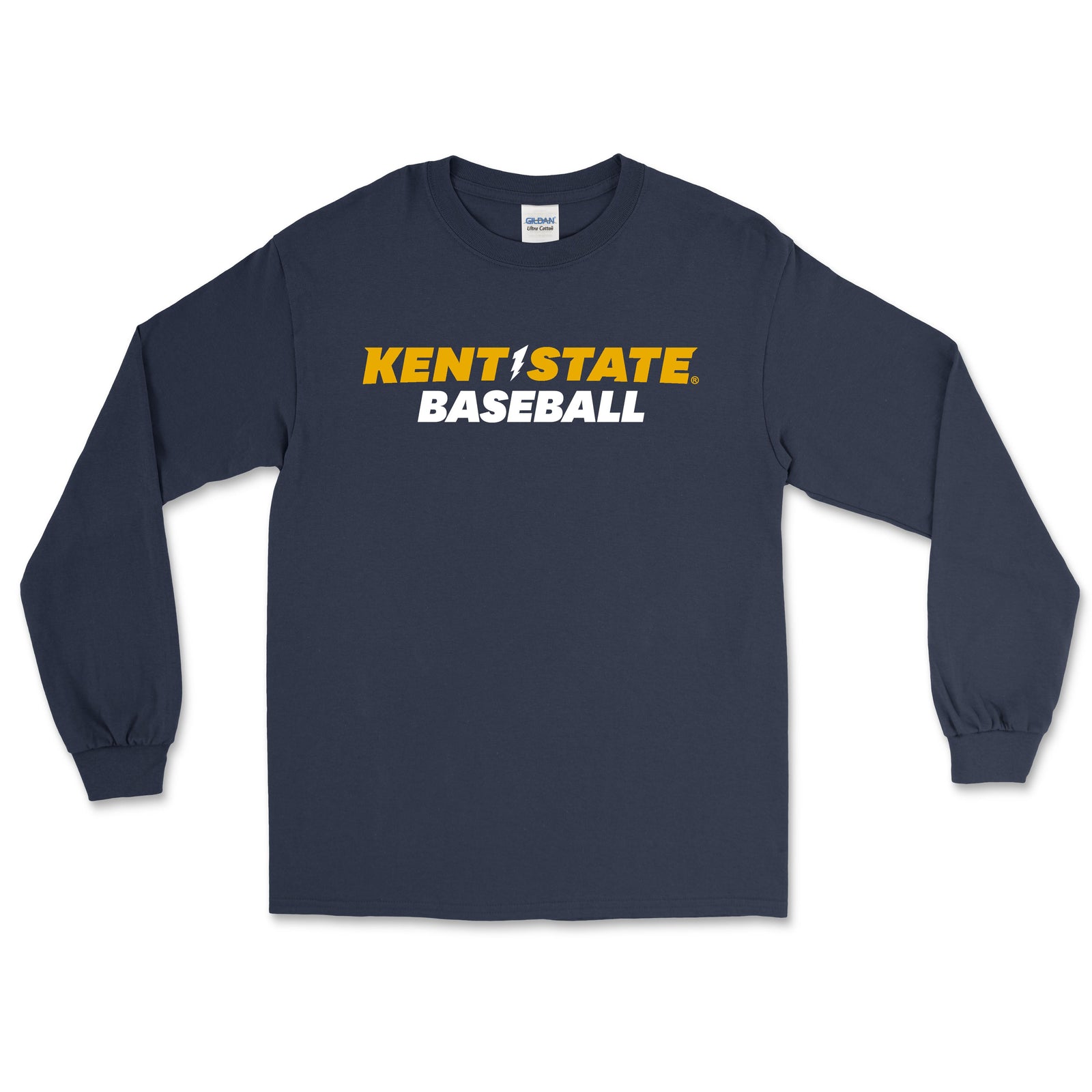 Kent State Navy Baseball Long Sleeve T-Shirt