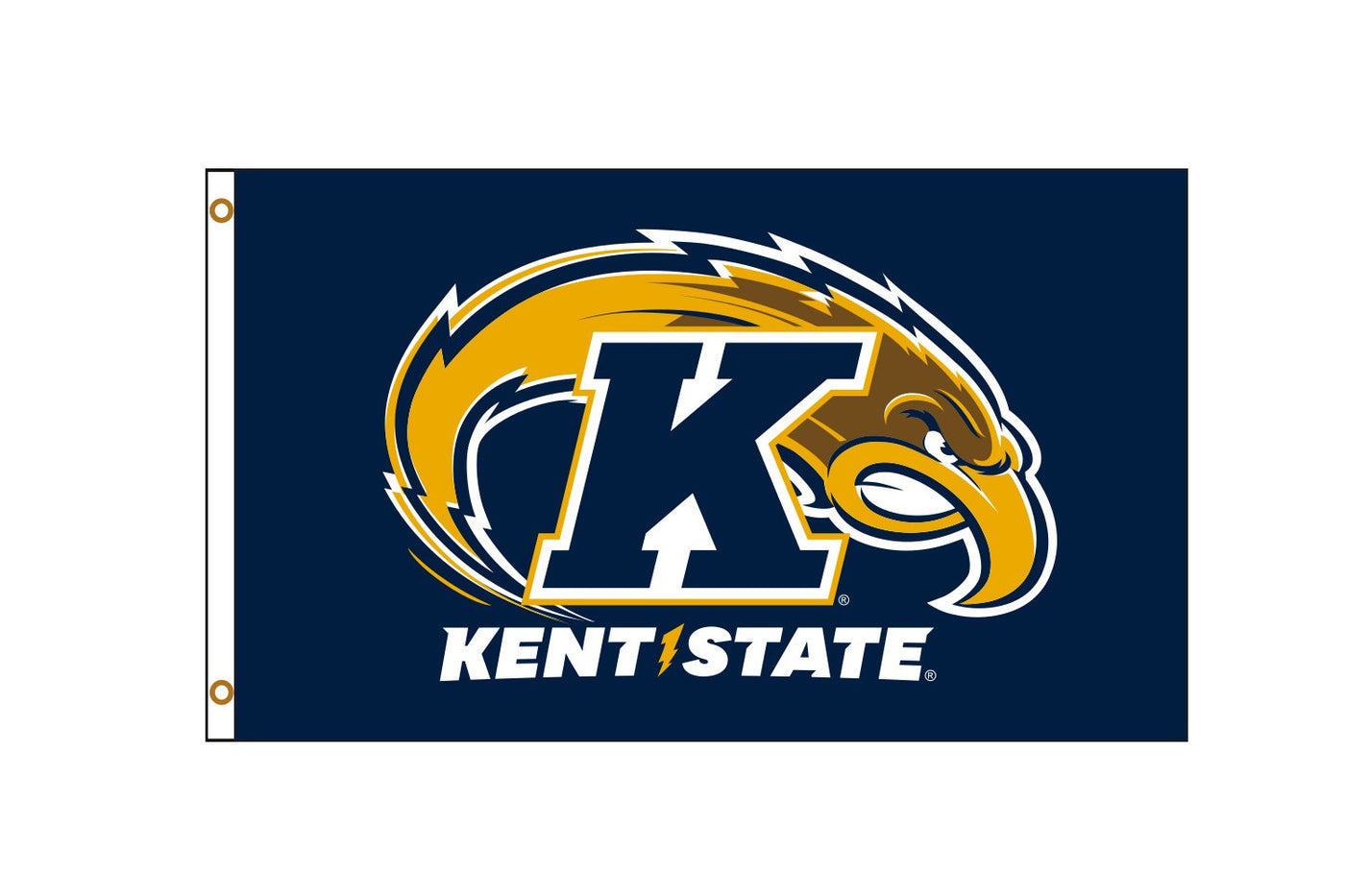 3x5 Kent State Primary Logo Flag